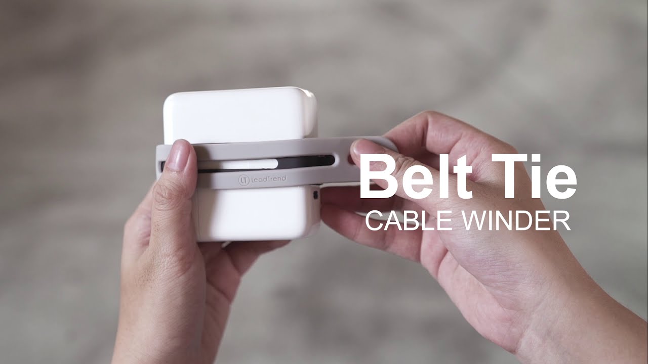 【LT】Belt Tie _ Charger Organizer_en - YouTube