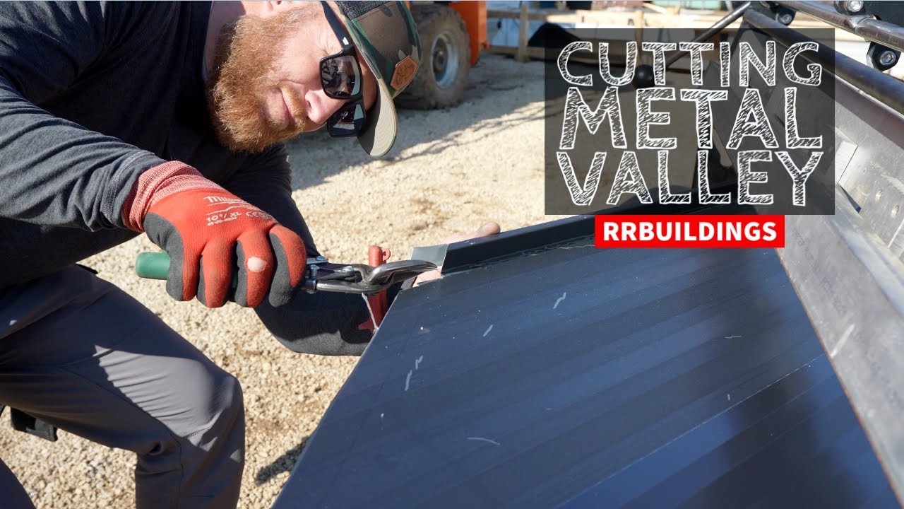 My Dream Shop Ep-44 How to Cut and Install Valley Metal Roofing - YouTube