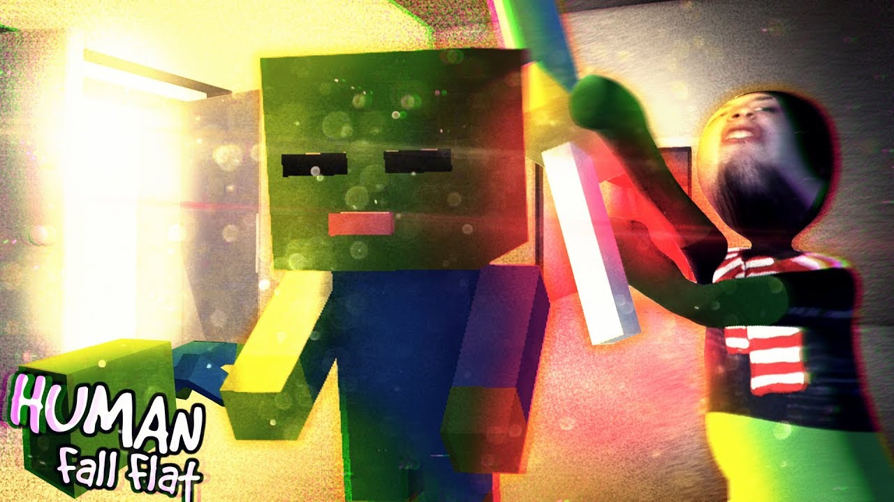 ZOMBIE OUTBREAK & THE LAB BREAK-IN!! Human: Fall Flat Pt.7 [Zombies ...