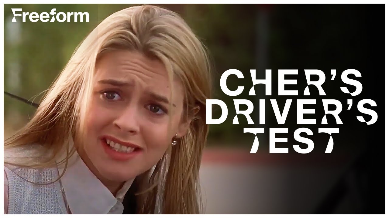 Cher's Chaotic Driver's Test | Clueless | Freeform - YouTube