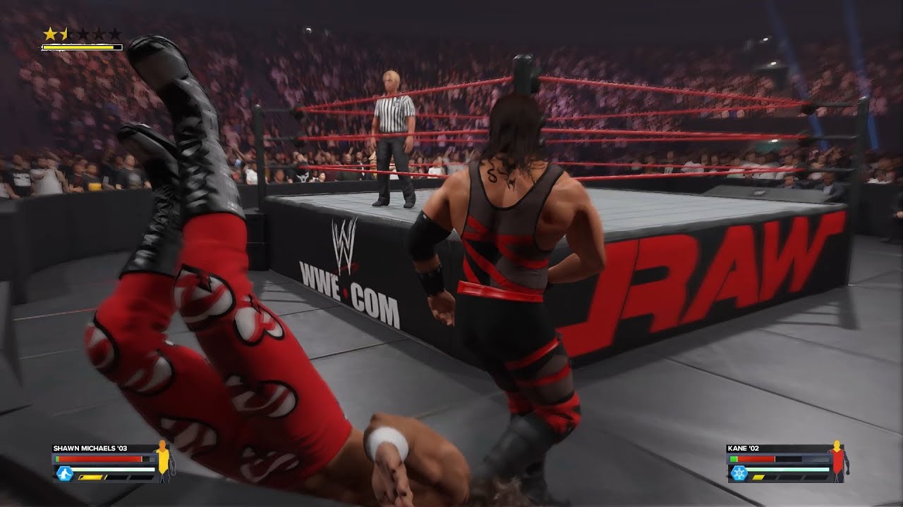 WWE 2K24 | HBK vs KANE (Exhibition Match) - YouTube