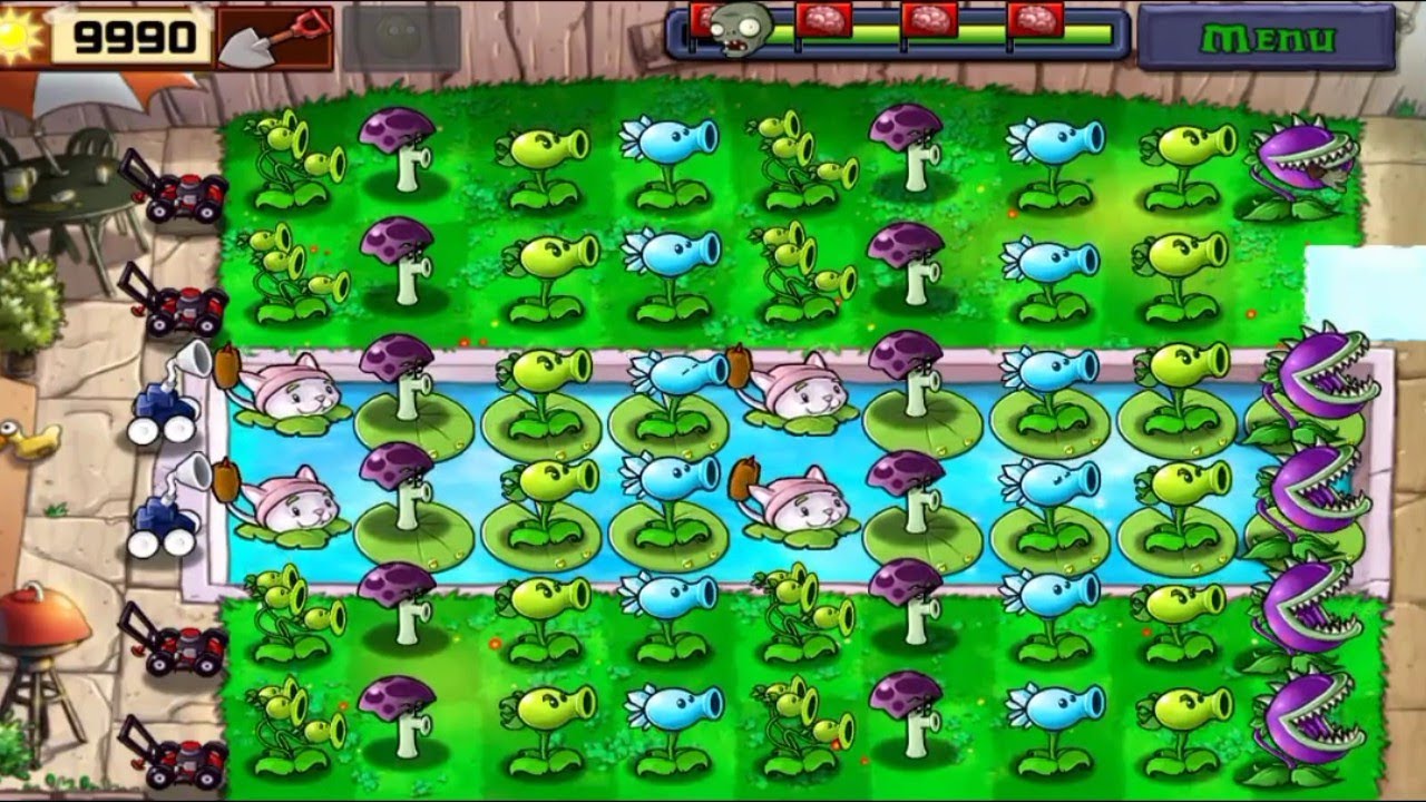 Plants vs Zombies - Plants vs All Zombies Full Gameplay - Pvz Tricks ...