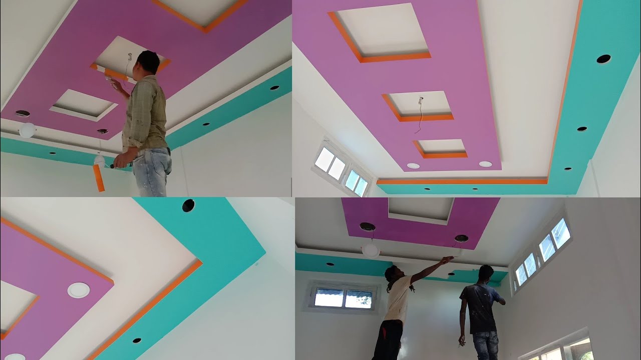 False Ceiling Painting Design Ideas | False Ceiling Ideas For Bedroom ...