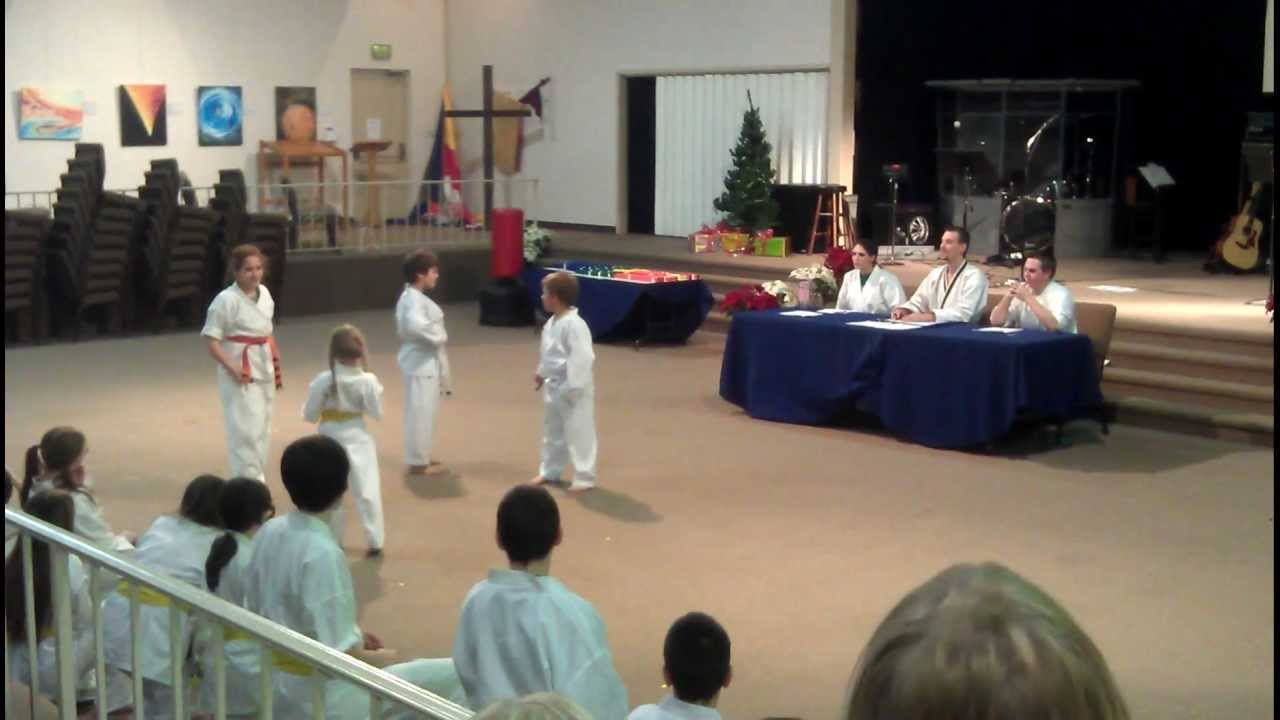 Daniel Ricker Taekwondo Orange Belt Test - YouTube