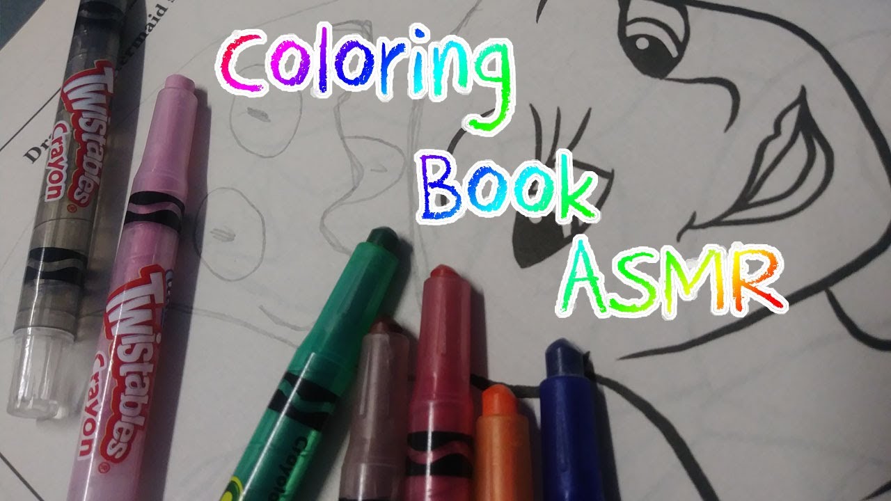 ASMR coloring a shell from a 2011 coloring book I found - YouTube