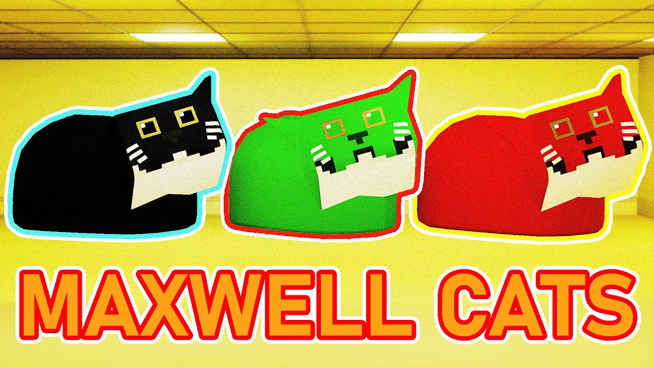 Maxwell Cat but Pixelated in Backrooms - YouTube