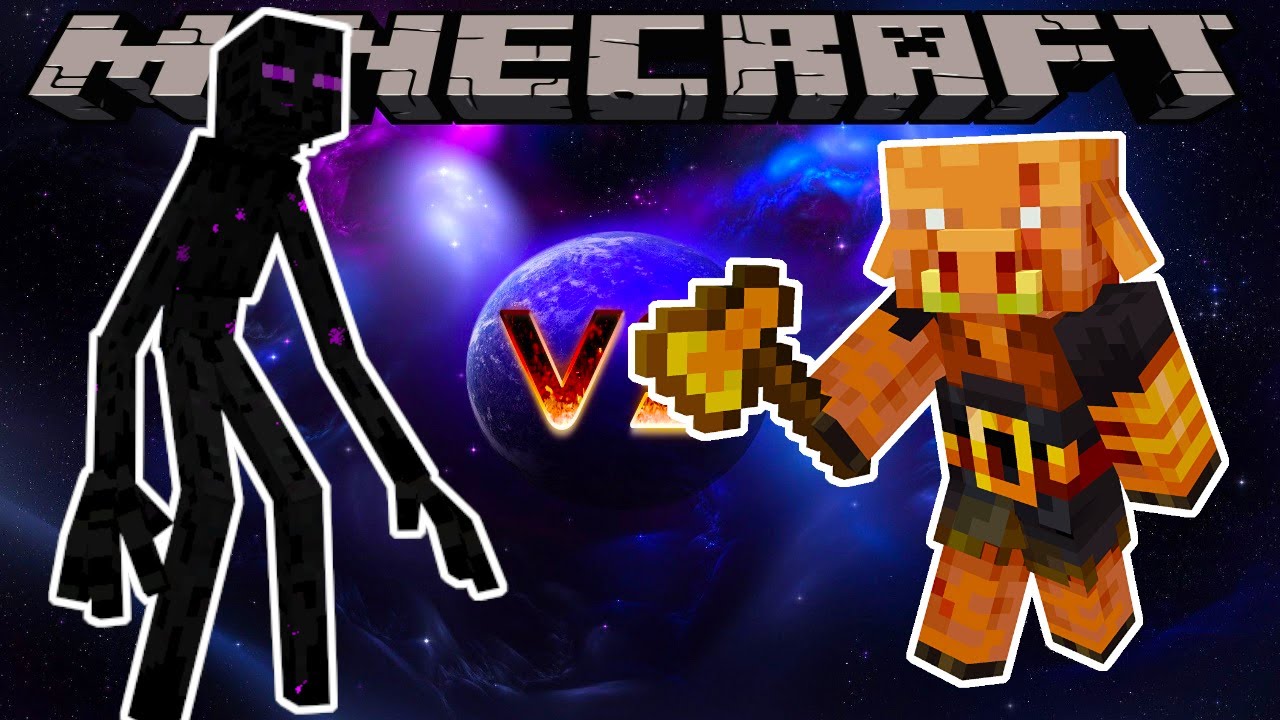 MUTANT ENDERMAN VS PIGLIN BRUTE W/EPIC FIGHT MOD - MINECRAFT 1.16.5 ...
