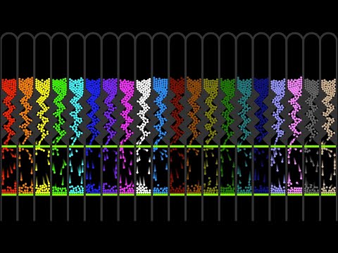 Mix and Separate - The Team Marble Race 8 in Algodoo