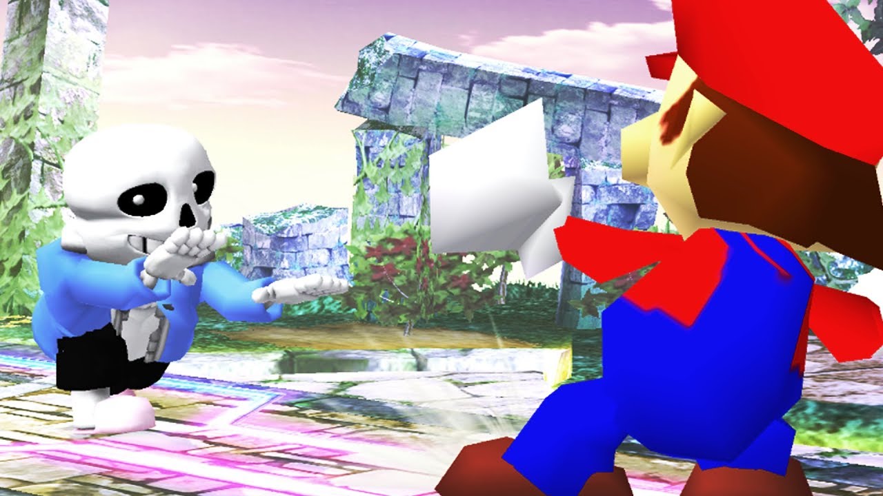 What happens when Mario fights against Sans? - YouTube