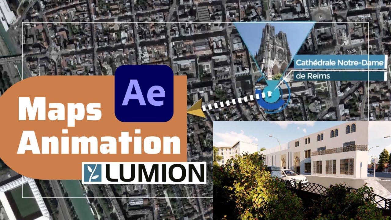 Google Maps Animation Route & Lumion Video Render - YouTube