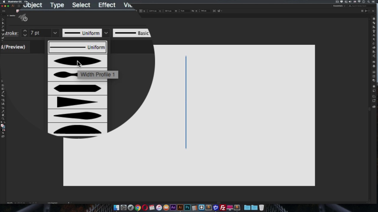 Tutorial Básico de Illustrator cc 2017 - Line Segment Tool/ Segmento de ...