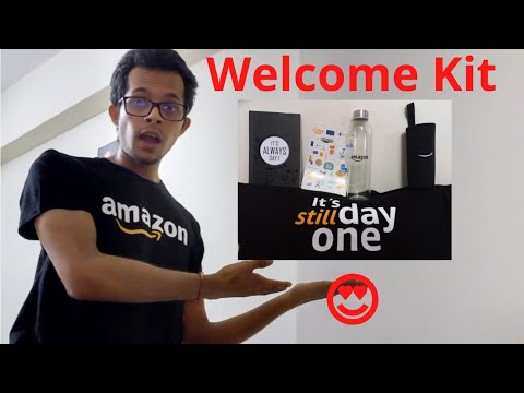 Amazon Welcome Kit Unboxing 2021 | Day 1 | Amazon goodies for new hires ...