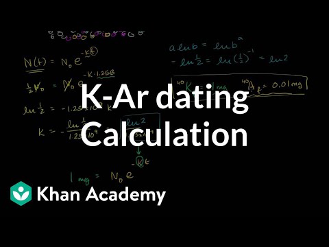 K-Ar dating calculation | Life on earth and in the universe | Cosmology & Astronomy | Khan Academy