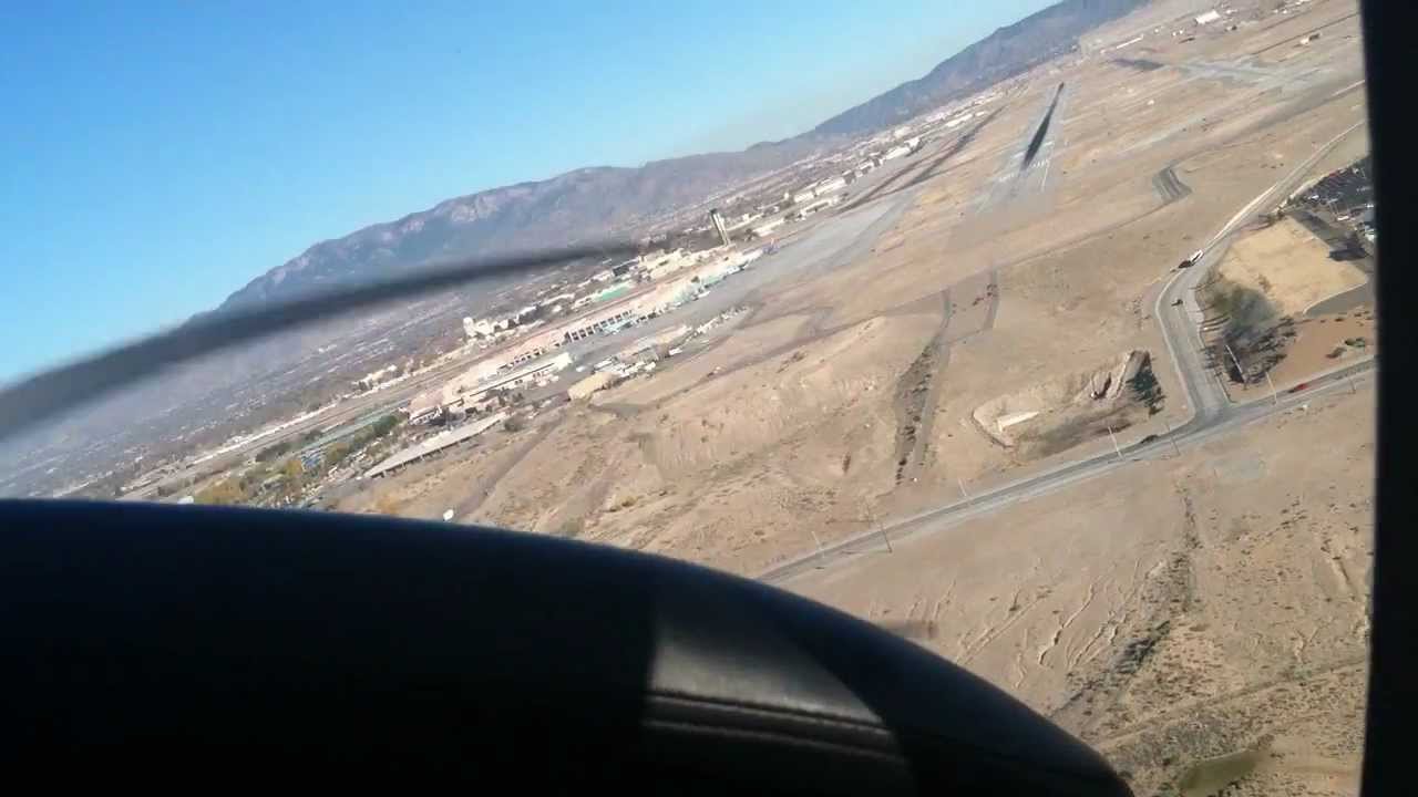 Landing KABQ Runway 8 - YouTube