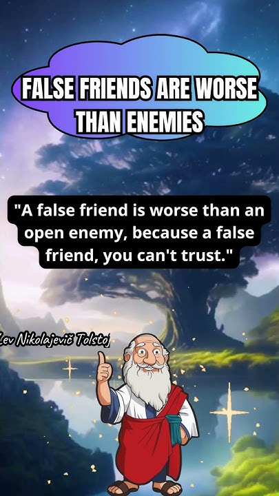 False Friends Are Worse Than Enemies #shorts #pearlofwisdom - YouTube