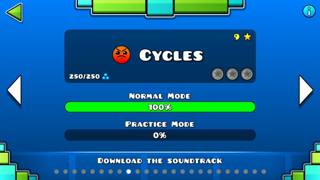 Geometry Dash | Cycles 100% - YouTube