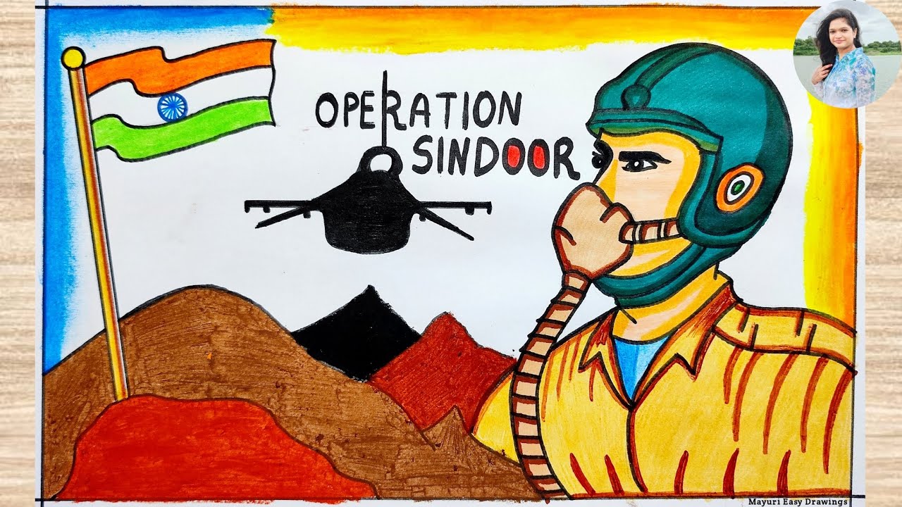 Operation Sindoor Explain by Drawing / Operation Sindoor Drawing Easy ...