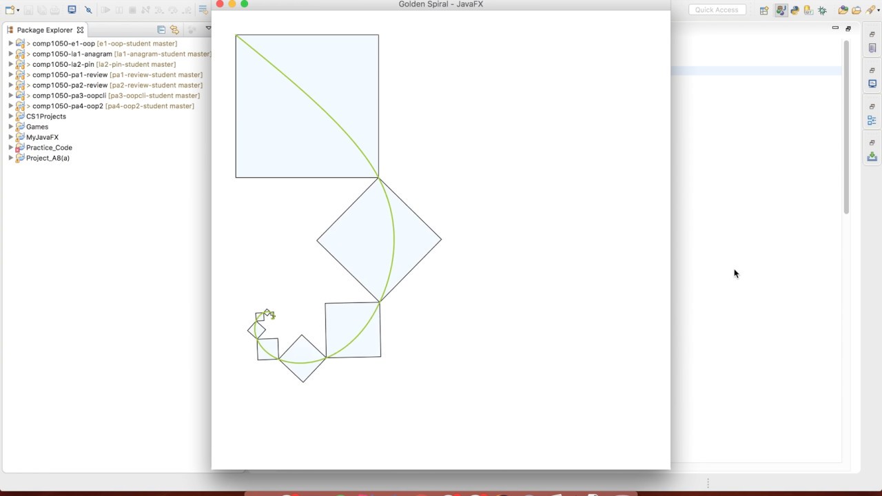 Golden Spiral Java Youtube