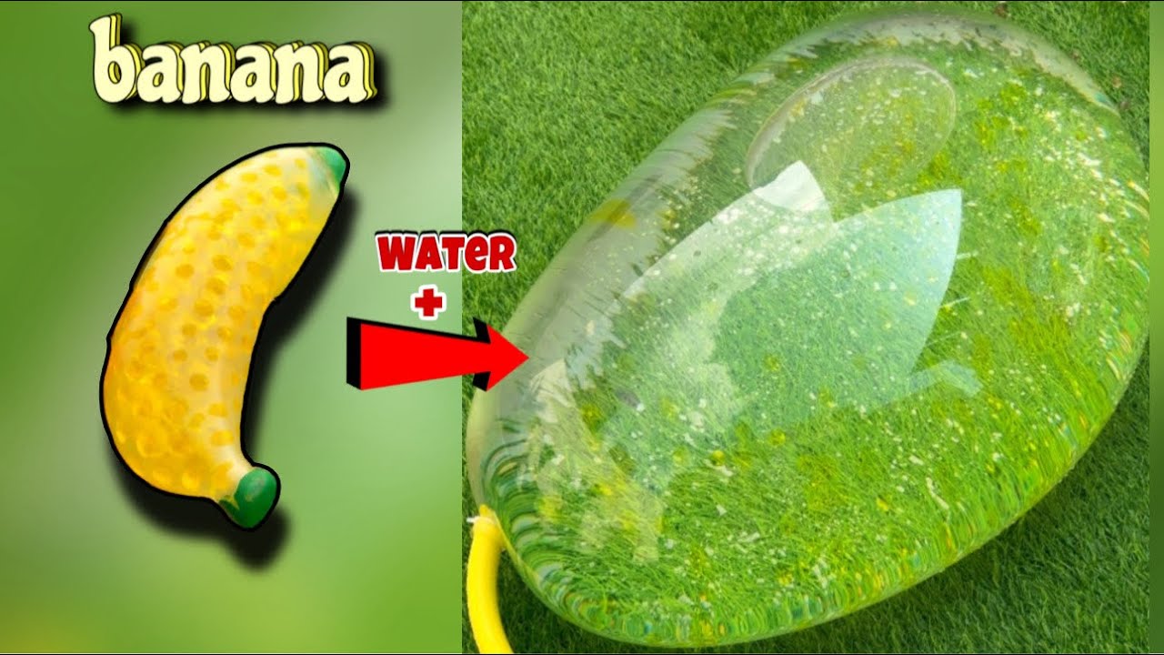 Banana inflation with water till it explodes 😱 - YouTube