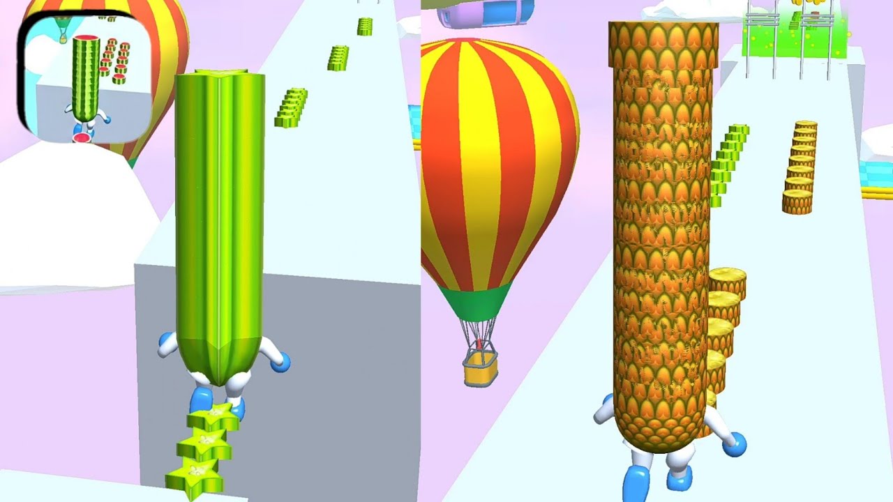 FRUIT RUN 3D - Gameplay Walkthrough Levels 4-5 - YouTube