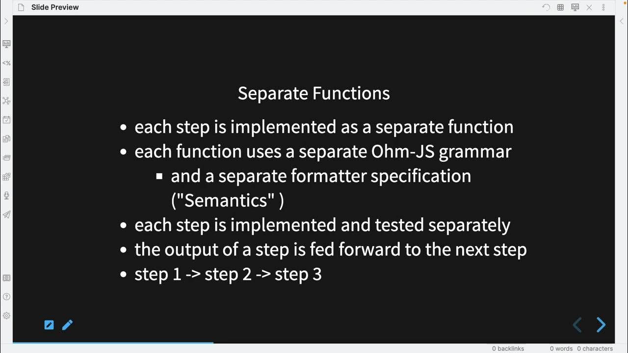 ohm js for transpiling snippets of code - YouTube