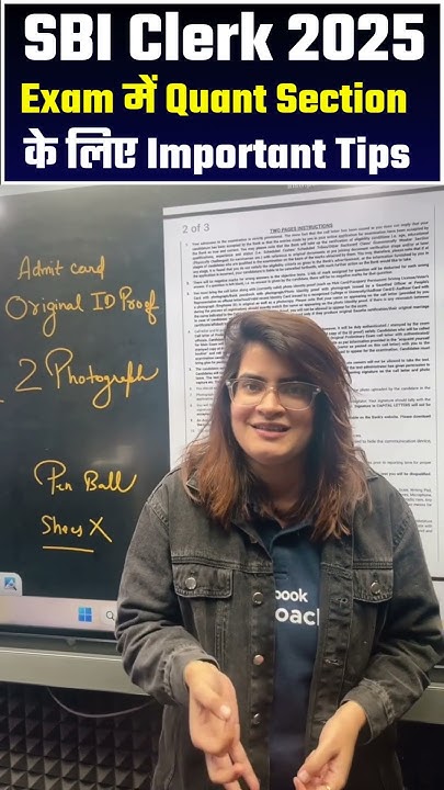 SBI Clerk 2025 Quant Section के लिए Important Tips #shortvideo #sbiclerk2025 - YouTube