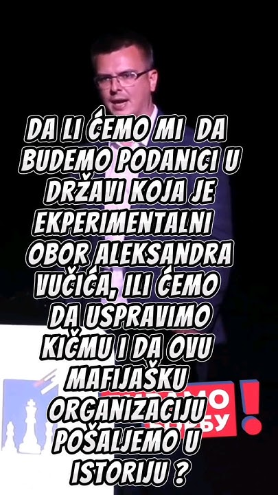 Miloš Parandilović : Da li ćemo da budemo podanici ili ćemo da ...
