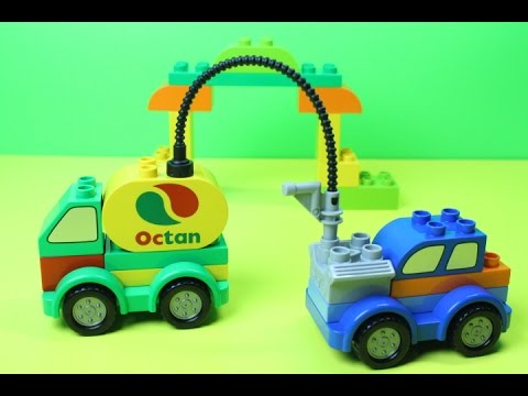 Машинки из Лего. Собираем бензовоз и легковую машинку - YouTube