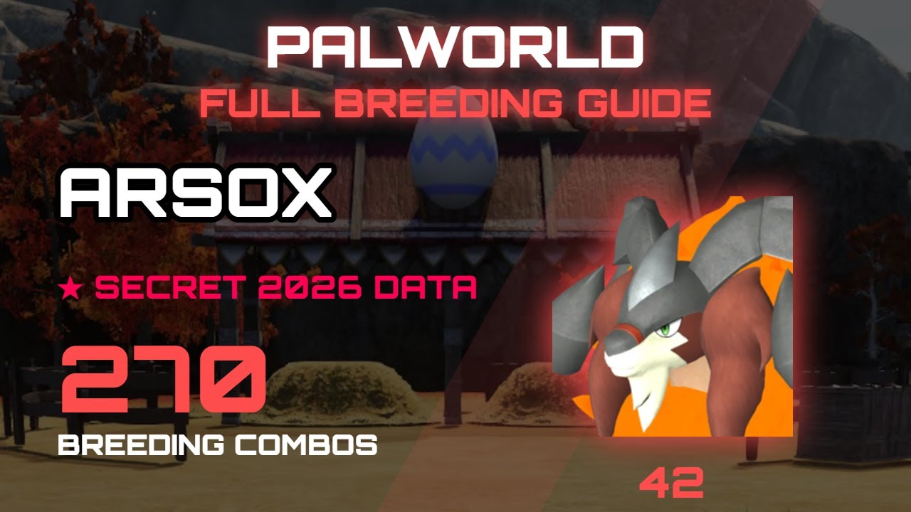 PALWORLD ARSOX FULL BREEDING GUIDE - YouTube