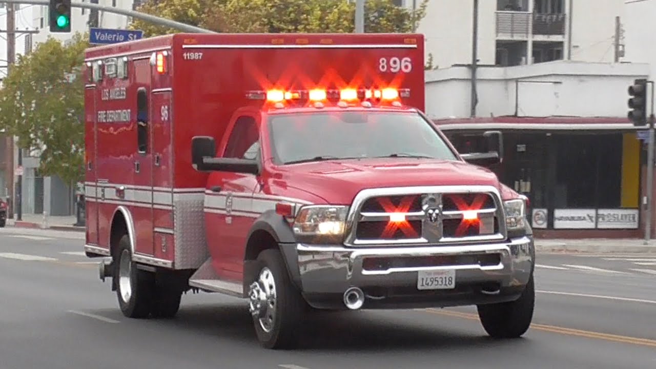 LAFD Rescue 896 Responding - YouTube