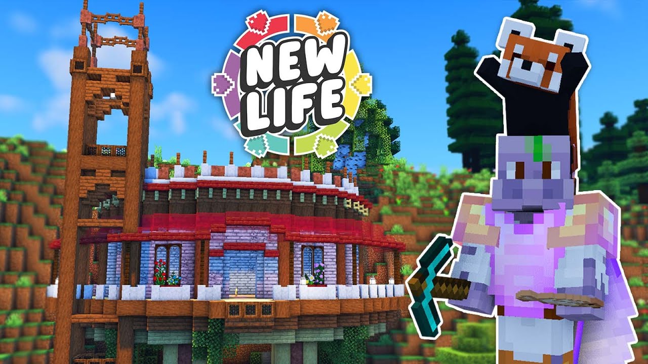 The Strangest Starter Base! | New Life | Ep.1 | Modded 1.19.2 SMP ...