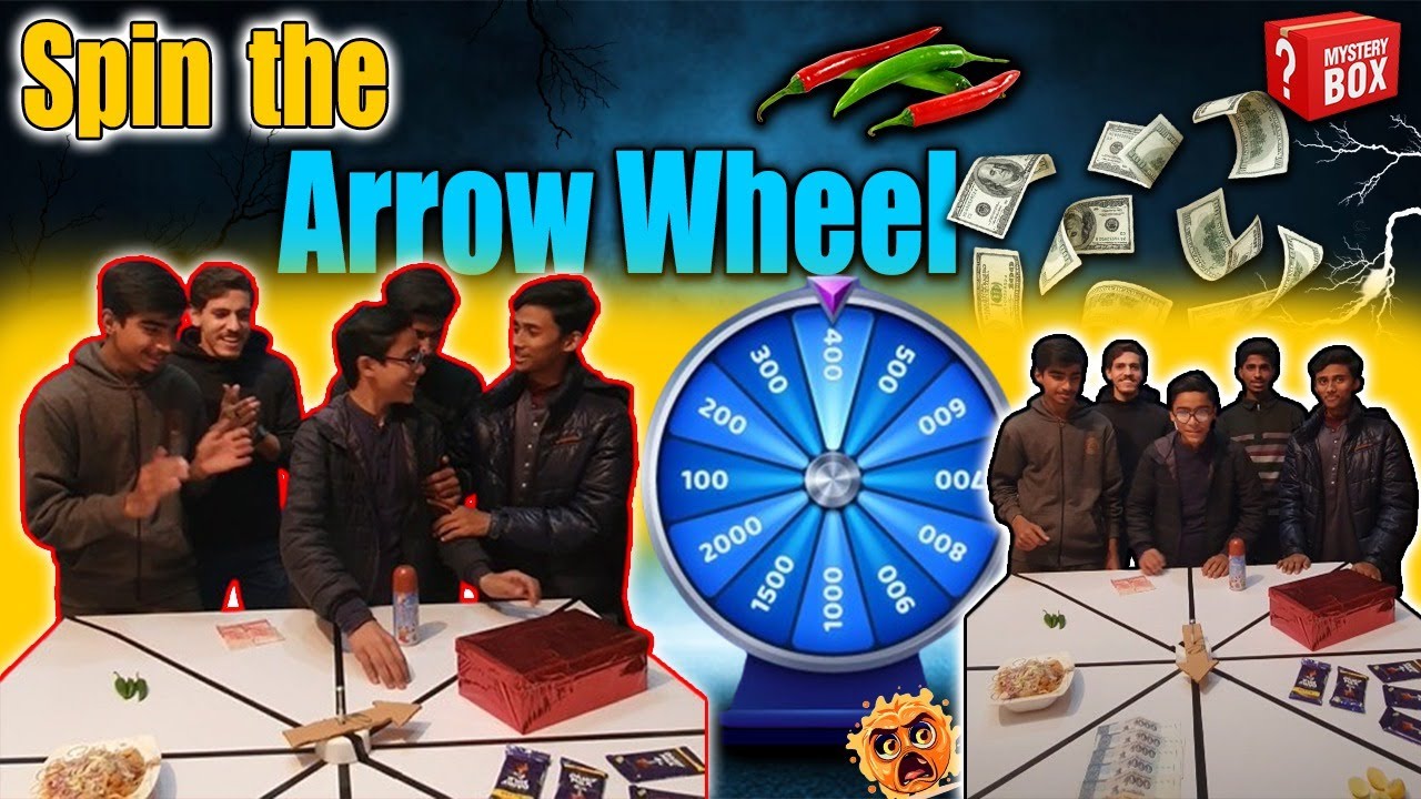 Spin the arrow wheel and win rewards ever funny game challenge - YouTube
