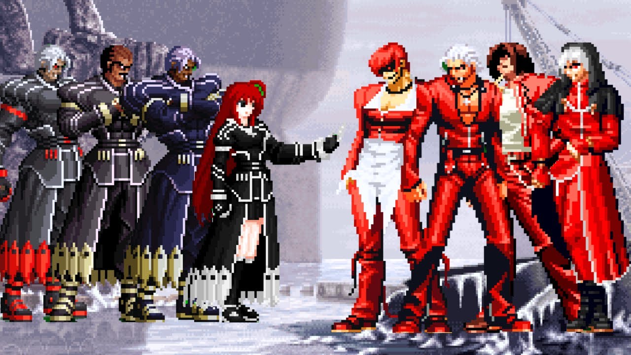 [KOF Mugen] NESTs Zero Team Vs Blood Team - YouTube