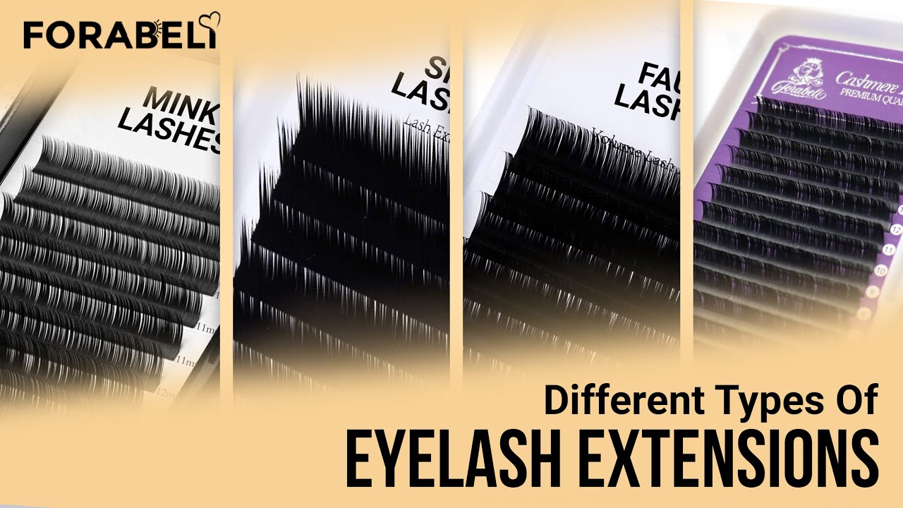 TYPES OF EYELASH EXTENSIONS | MINK LASHES | FAUX MINK LASHES | SILK ...