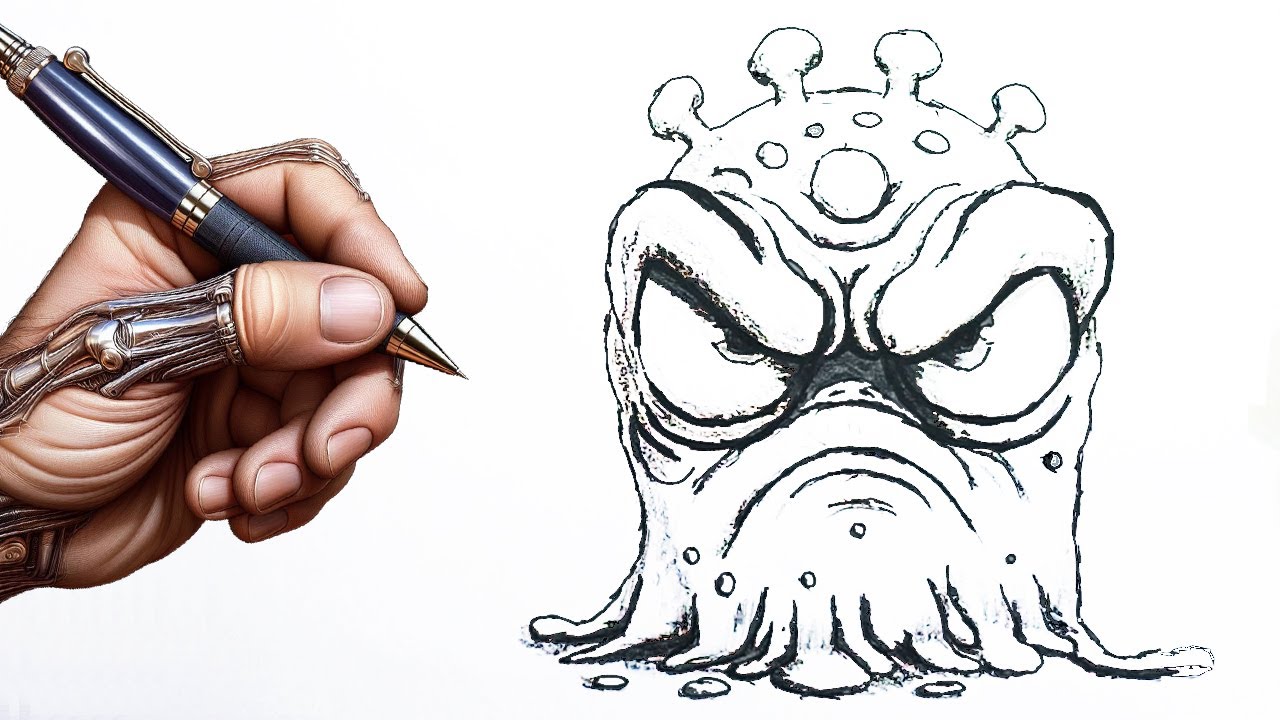 Drawing an Evil Slug(17) - YouTube