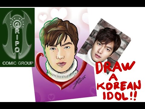 How to Draw Lee Min Ho (Kpop drawing) - YouTube