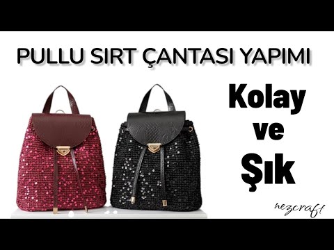 Pullu Sırt Çantası Yapımı | Kolay ve Şık Örgü Sırt Çantası | Adım Adım Crochet Bag Tutorial