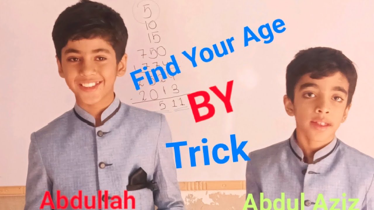 find your age (Trick) - YouTube