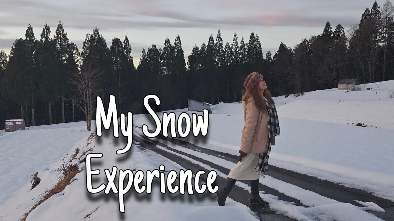 First Snow Experience in Gifu, Japan - YouTube