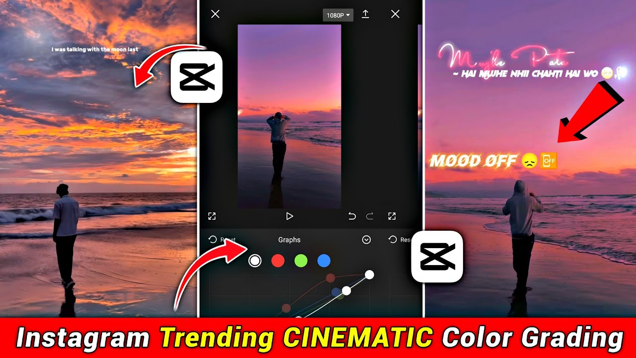 Instagram trending CINEMATIC Color grading in Mobile | Sunset Glow ...