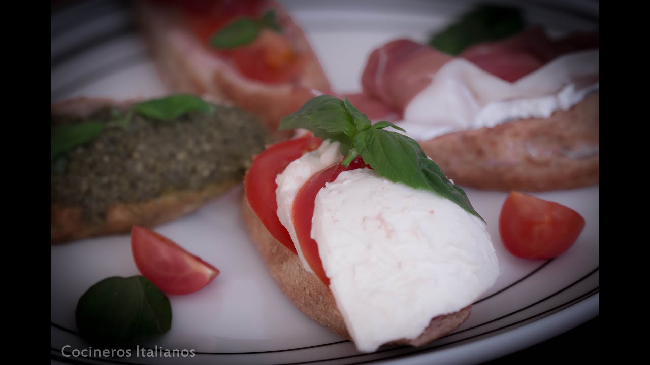 Bruschetta | Tostadas o Tostas Italianas | Entrantes | Recetas ...
