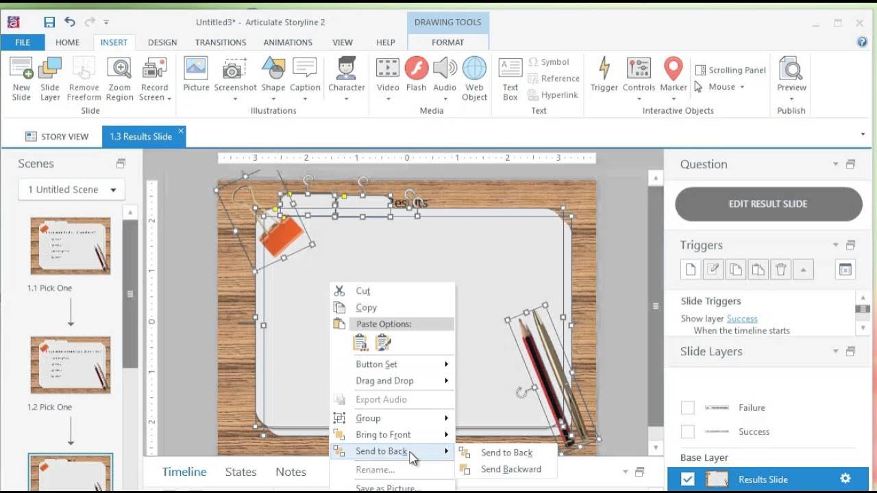 Articulate Storyline 2 - Customizing Your Quiz Results Slide - YouTube