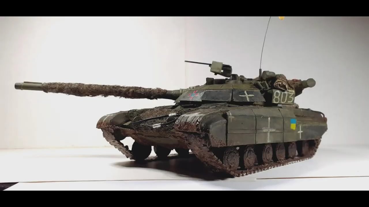 T-64 BM bulat Paper model - YouTube