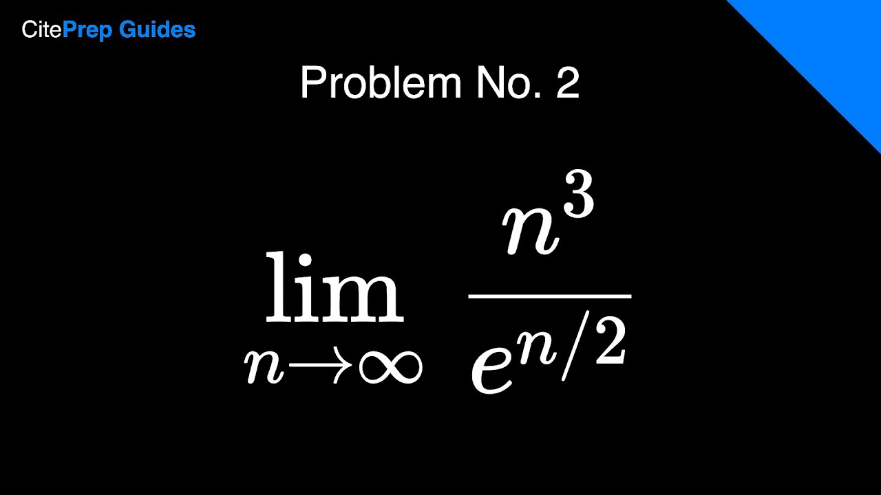 HOW - Problem No. 2 - Find the limit of a sequence when the Nth term is a quotient of two ...