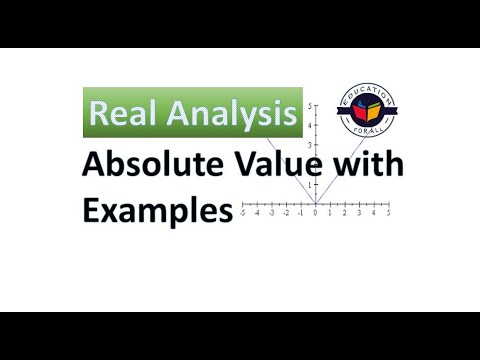 Absolute Value with Examples| Real Analysis| Lecture - YouTube