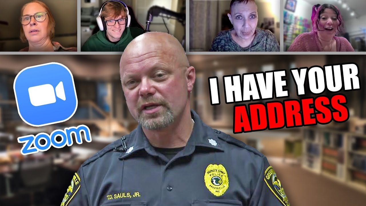 Trolling POLICE OFFICERS on Zoom! - YouTube