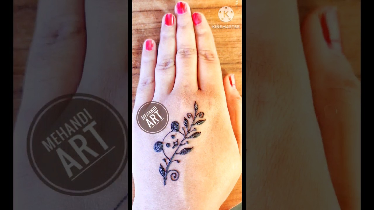 simple mehandi #cute mehandi design#short #trending - YouTube