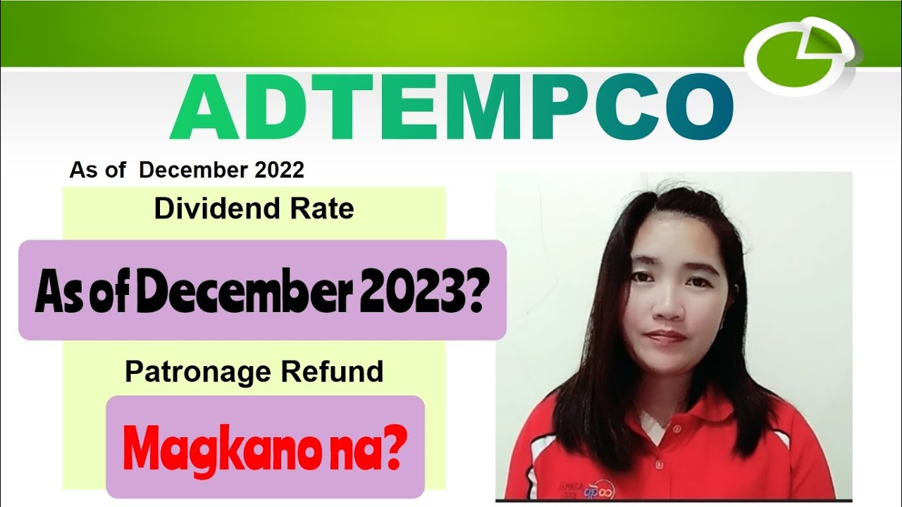 Cooperatives|| Magkano ang dividends na ibigay ni ADTEMPCO? - YouTube