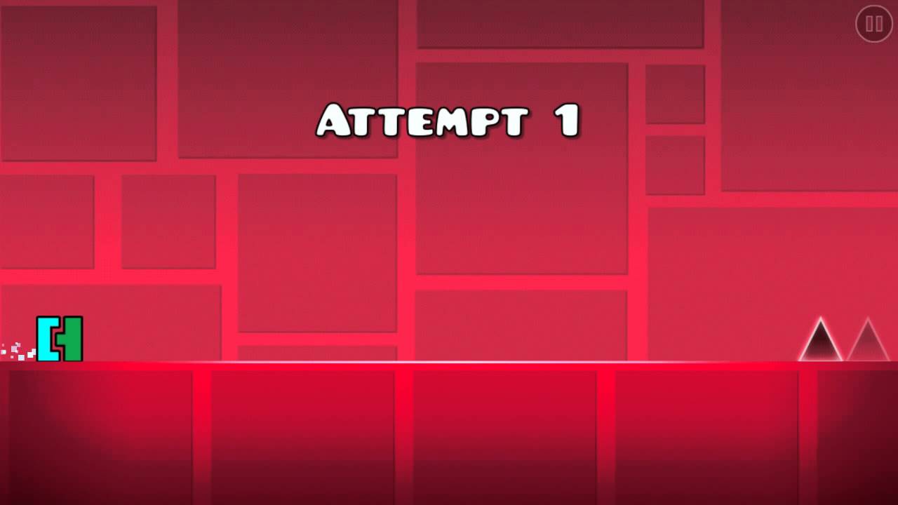 Geometry dash part (2) DOING SOME PROGRESS!!! - YouTube