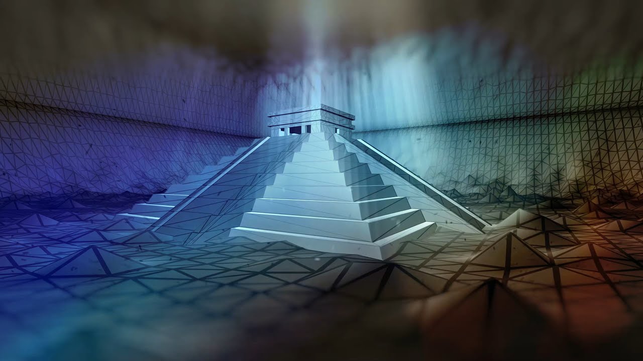 Pyramid Animation /w ♫ Music ♫ Yah-Ribon ║ 4K Ancient Style Overlay ...